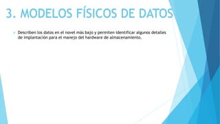 Modelos de base de datos | PPTX
