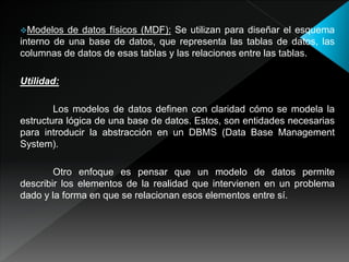 Modelos de datos | PPTX