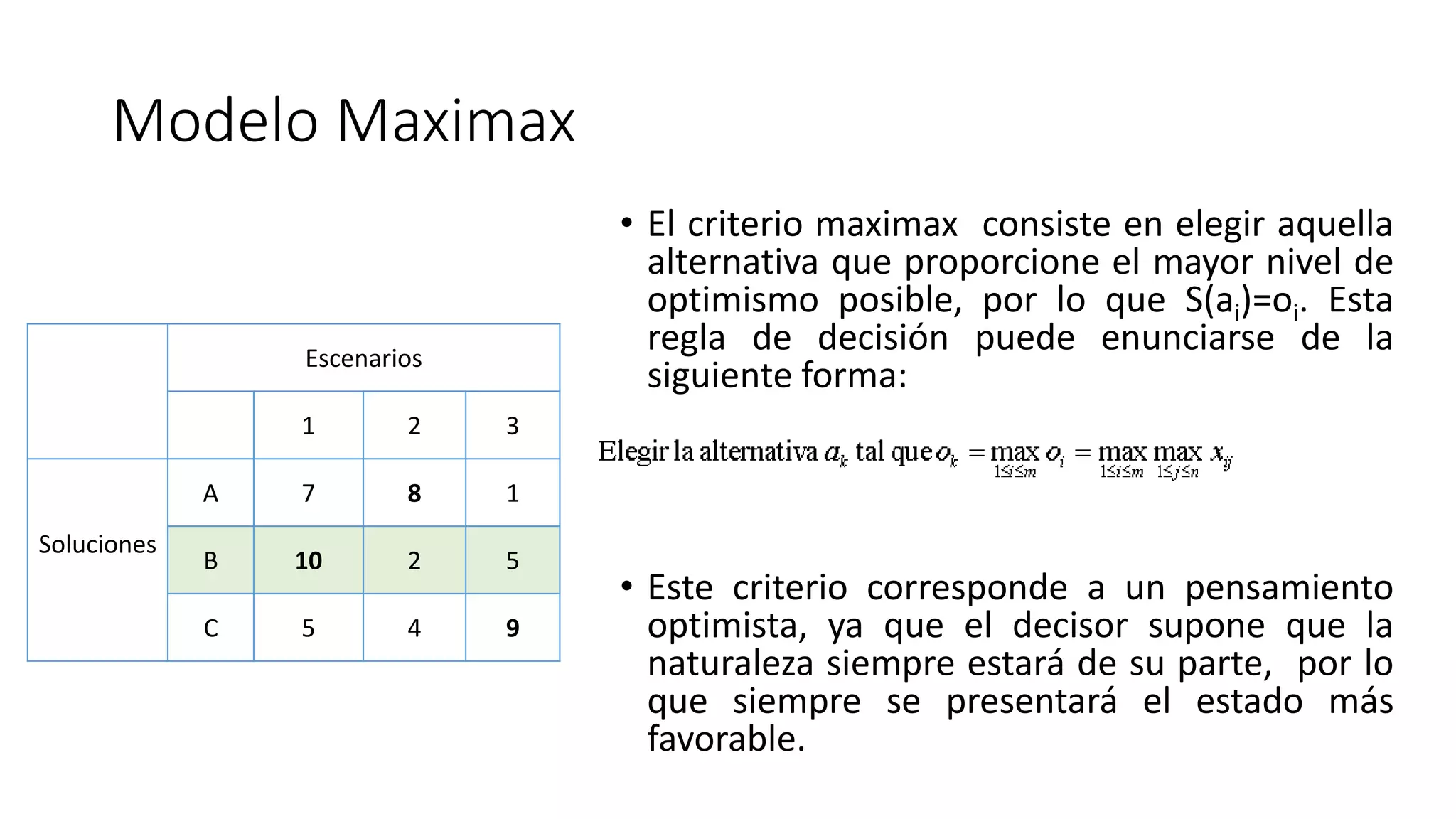 Modelos de decision | PPT