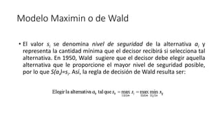 Modelos de decision | PPTX