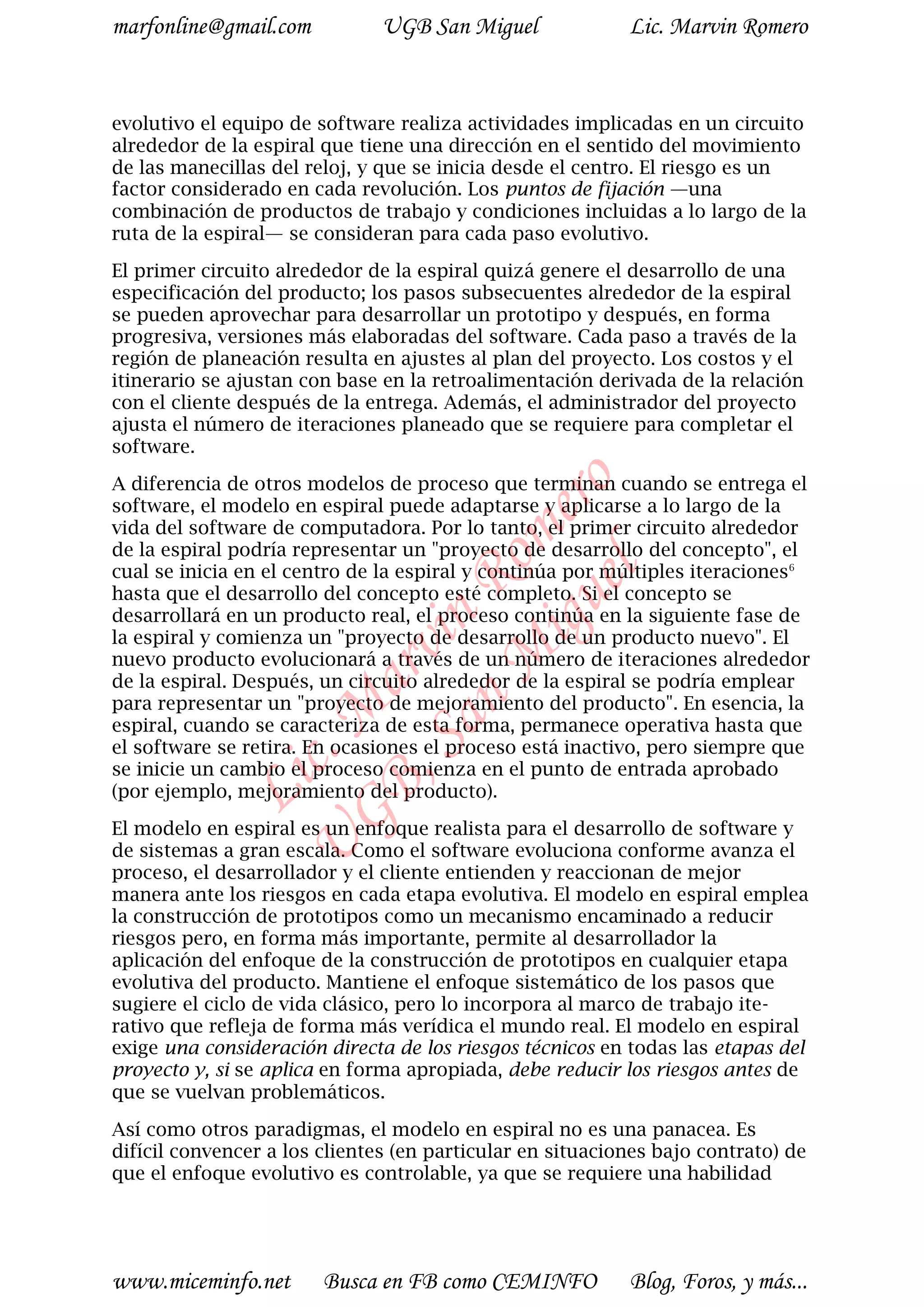 Modelos de desarrollo de software separata | PDF