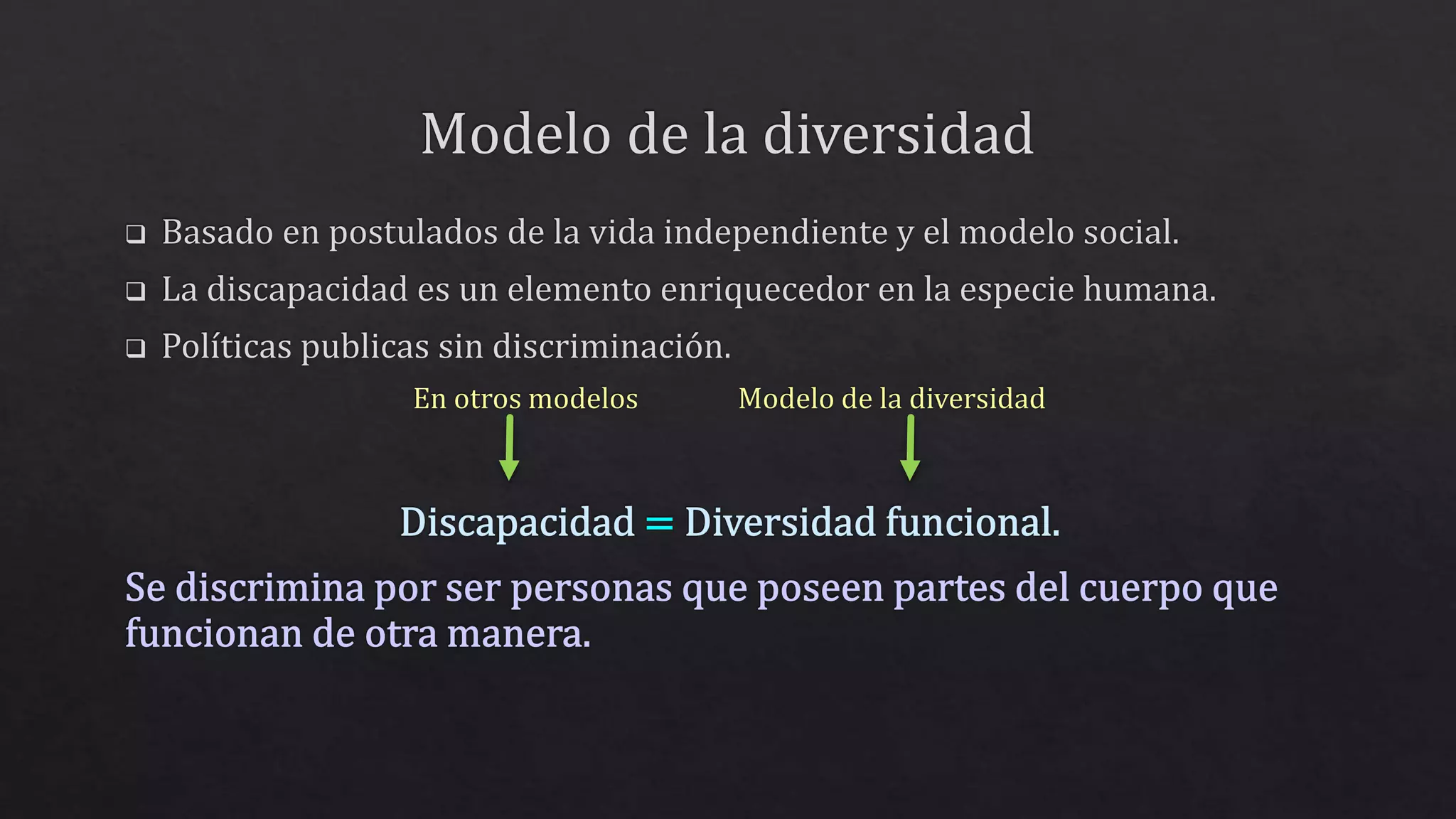 Modelos de discapacidad | PPTX