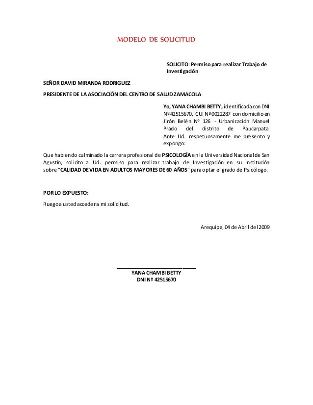 Modelo De Carta Documento