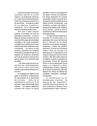 Modelos de enseñanza y modelo de planificacion | PDF