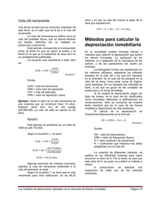 Modelos depreciacion aplicados_valuacion_bienes_inmuebles | PDF
