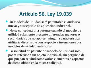 Charla sobre Modelos de utilidad - Chile 2014 | PPT