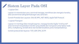 Model osi dan tcp | PPTX
