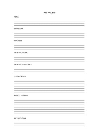 Modelo simples de_pre-projeto | DOC