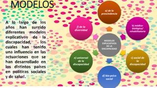 Modelos de discapacidad por los que ha atravesado la atención a la ...