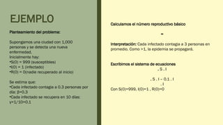 MODELO SIR EPIDEMIOLOGIA DE ECUACIONES DIFERENCIALES | PPTX