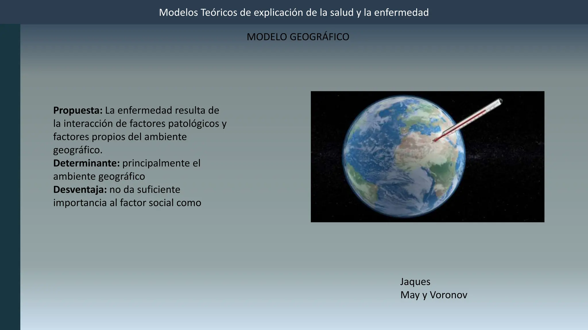 Modelos Teóricos de explicación de la salud y la enfermedad ...