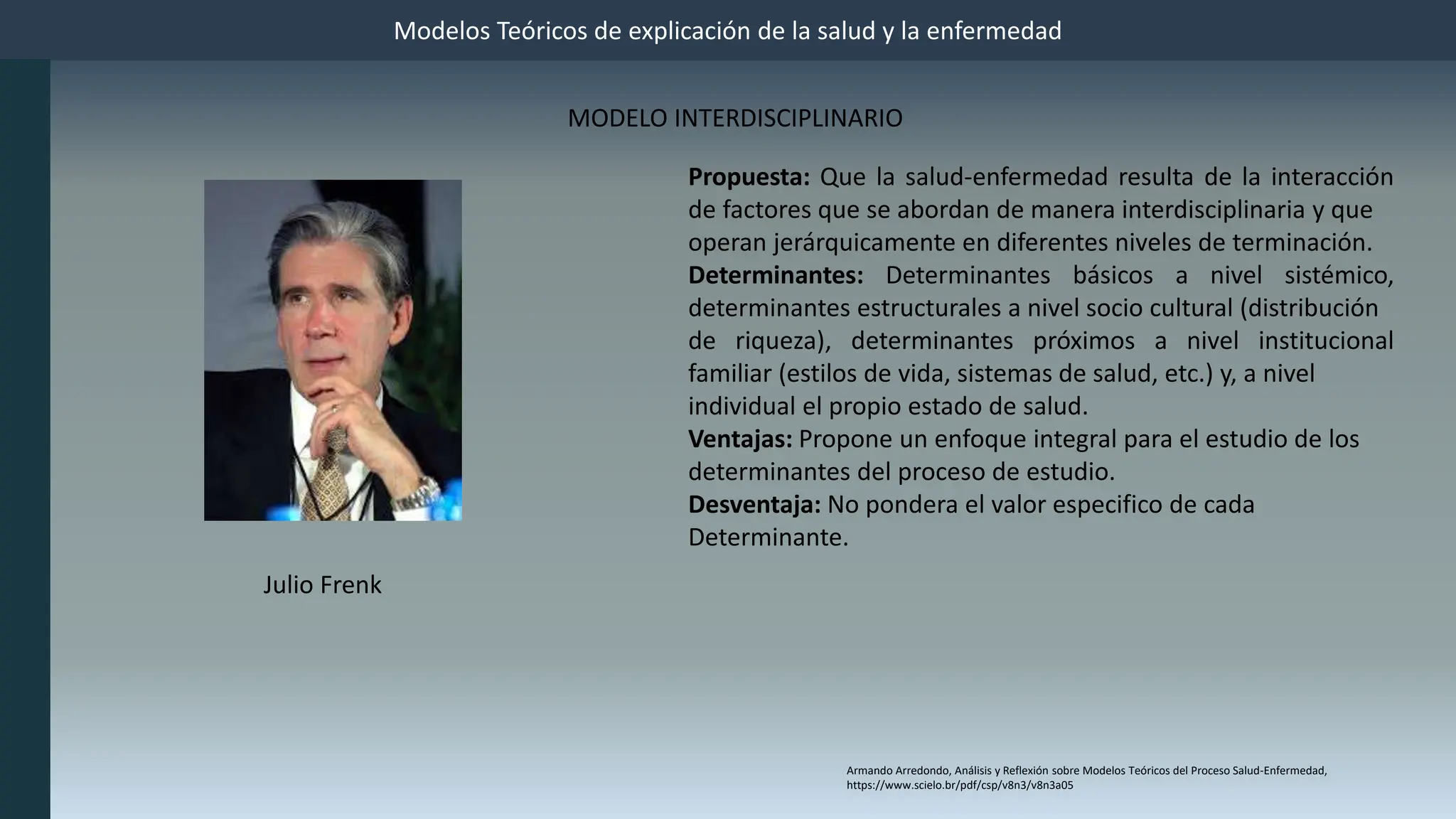 Modelos Teóricos de explicación de la salud y la enfermedad ...