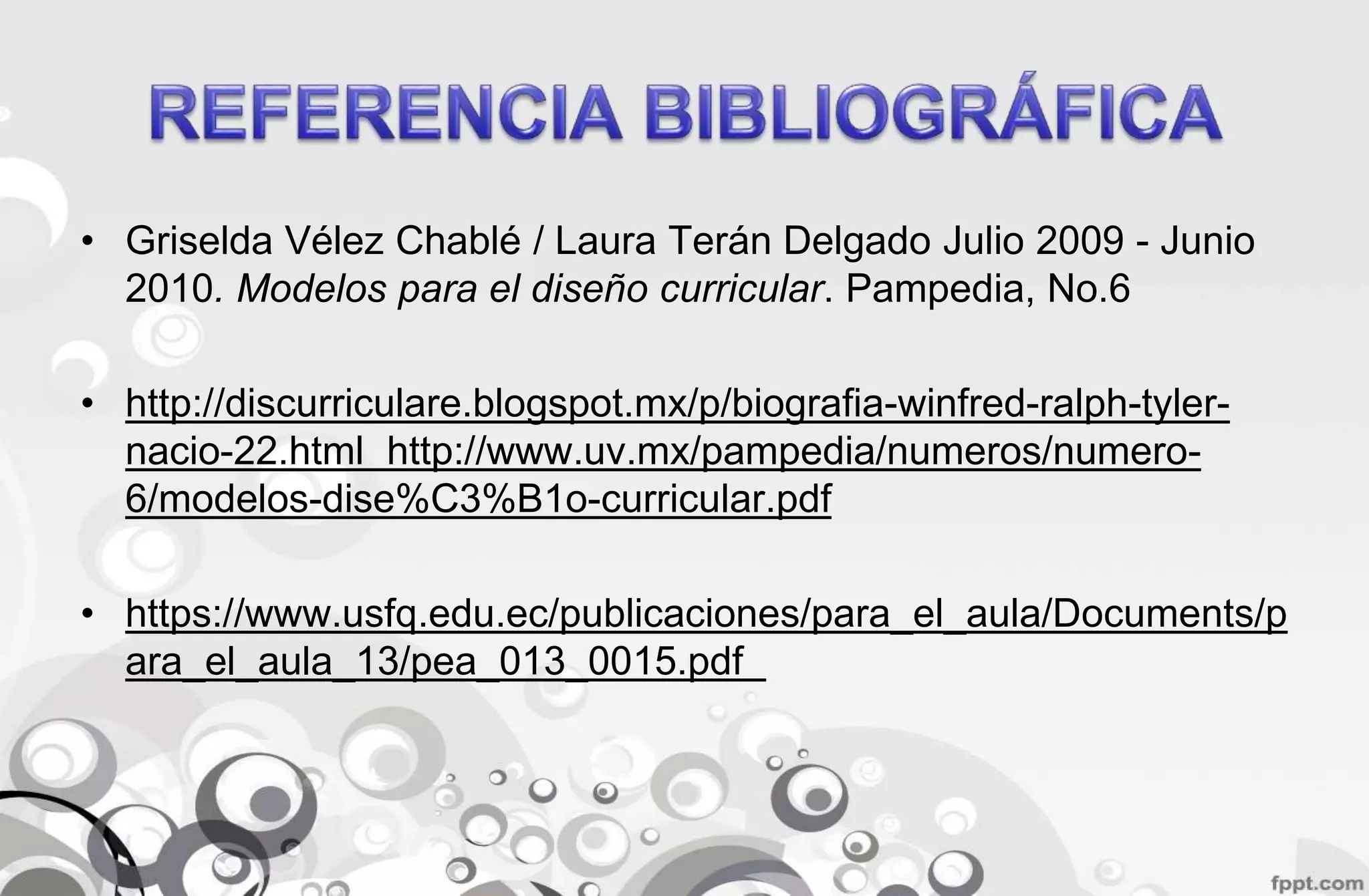 Modelo de planificación curricular de Tyler | PPTX