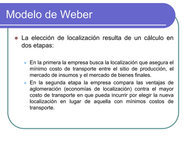 Modelo weber | PPT