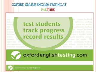 Model Oxford Online Testing - series.pptx