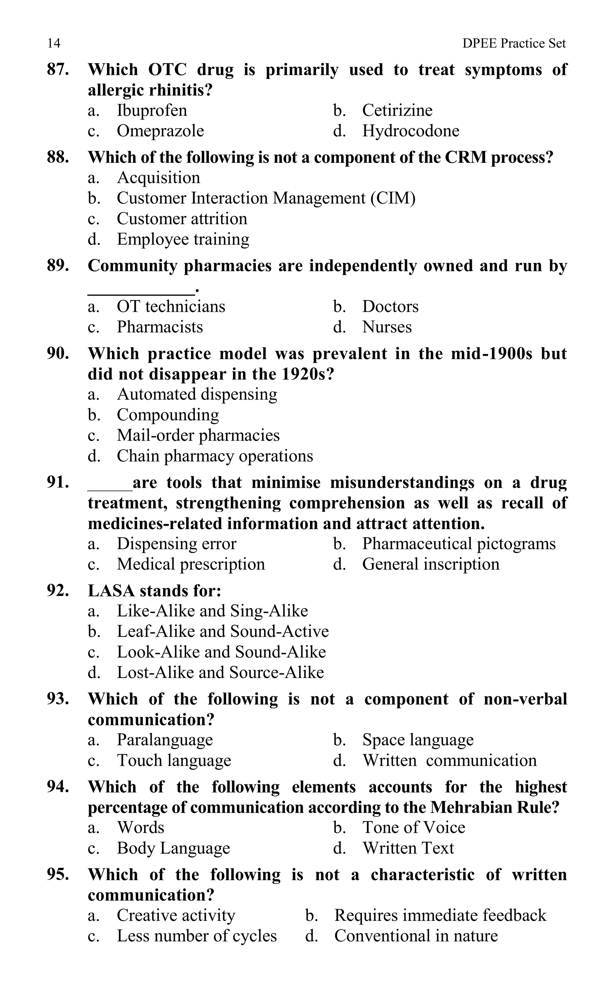 EXIT EXAM D PHARM MODEL PAPER IMPORTANT MCQS PATTERN.pdf