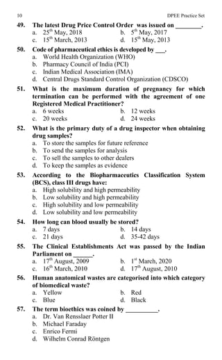 EXIT EXAM D PHARM MODEL PAPER IMPORTANT MCQS PATTERN.pdf