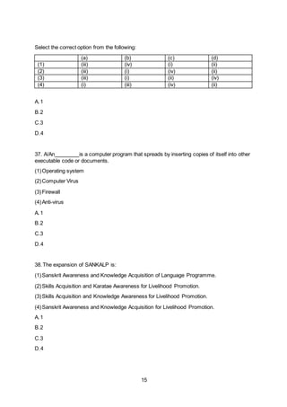 Model paper 4 (UGC NET Paper-1) | DOCX | Startups | Business