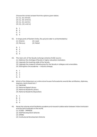 Model paper 5 (UGC NET Paper-1) | DOCX