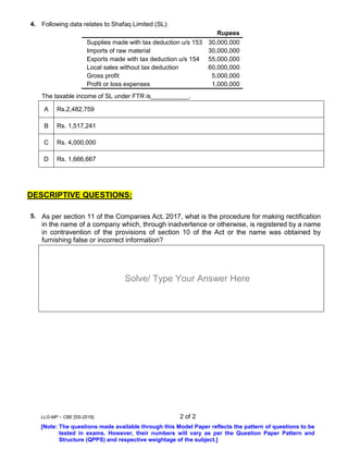 Model papers cbe_through_remoteaccess | PDF
