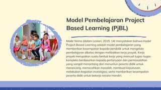 MODEL PBL DAN PjBL sebagai model pembelajaran inovatif | PDF