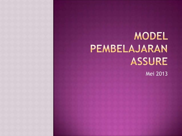 Model pemb assure | PPT