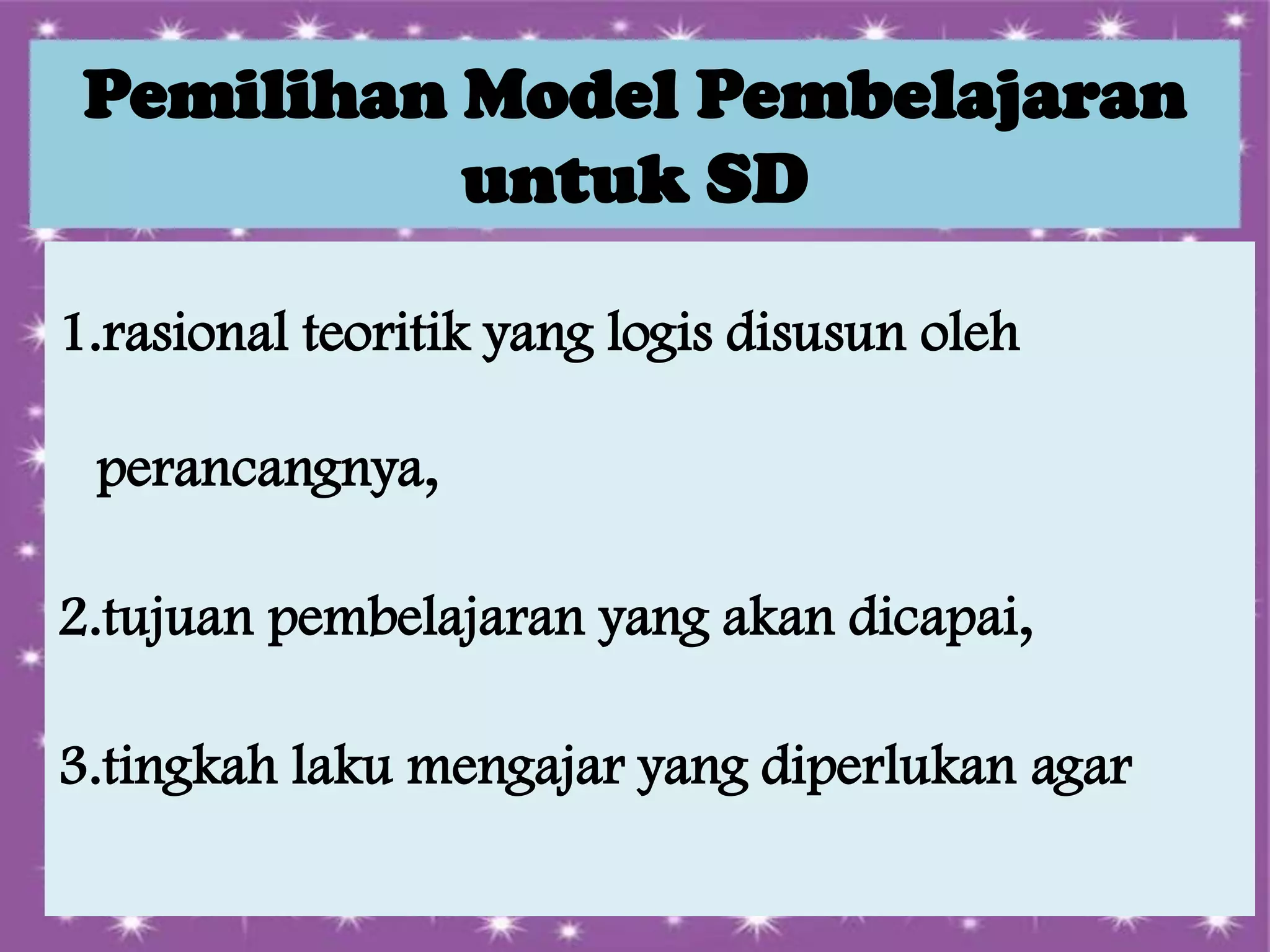 ppt Model pembelajaran | PPTX