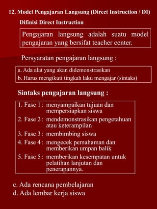 Model pembelajaran | PDF