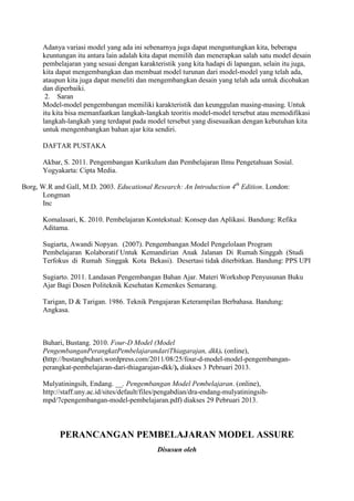 Model pembelajaran assure | DOCX