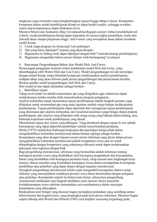 Model pembelajaran assure | DOCX