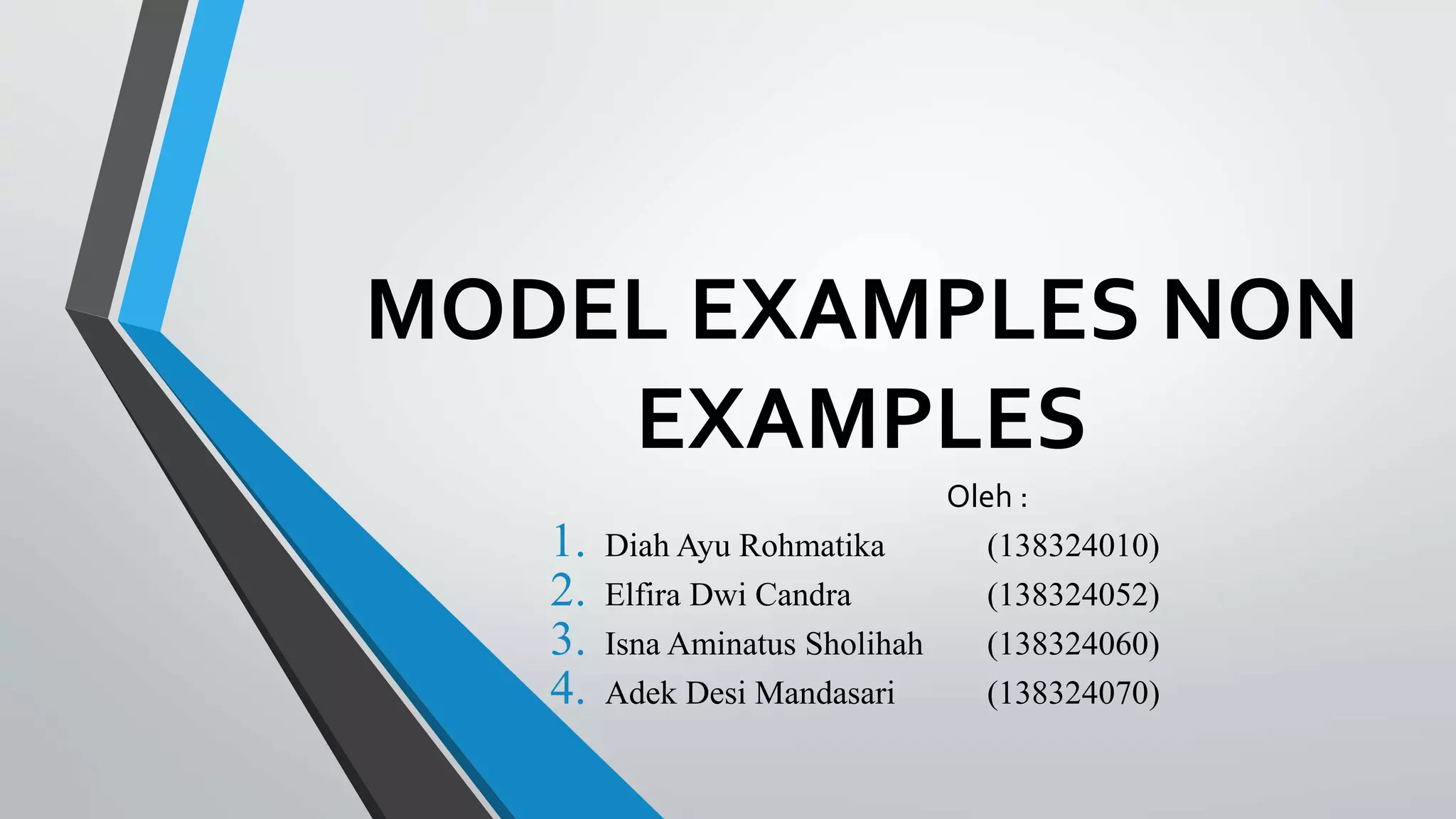 Model Pembelajaran Example Non Example Ppt