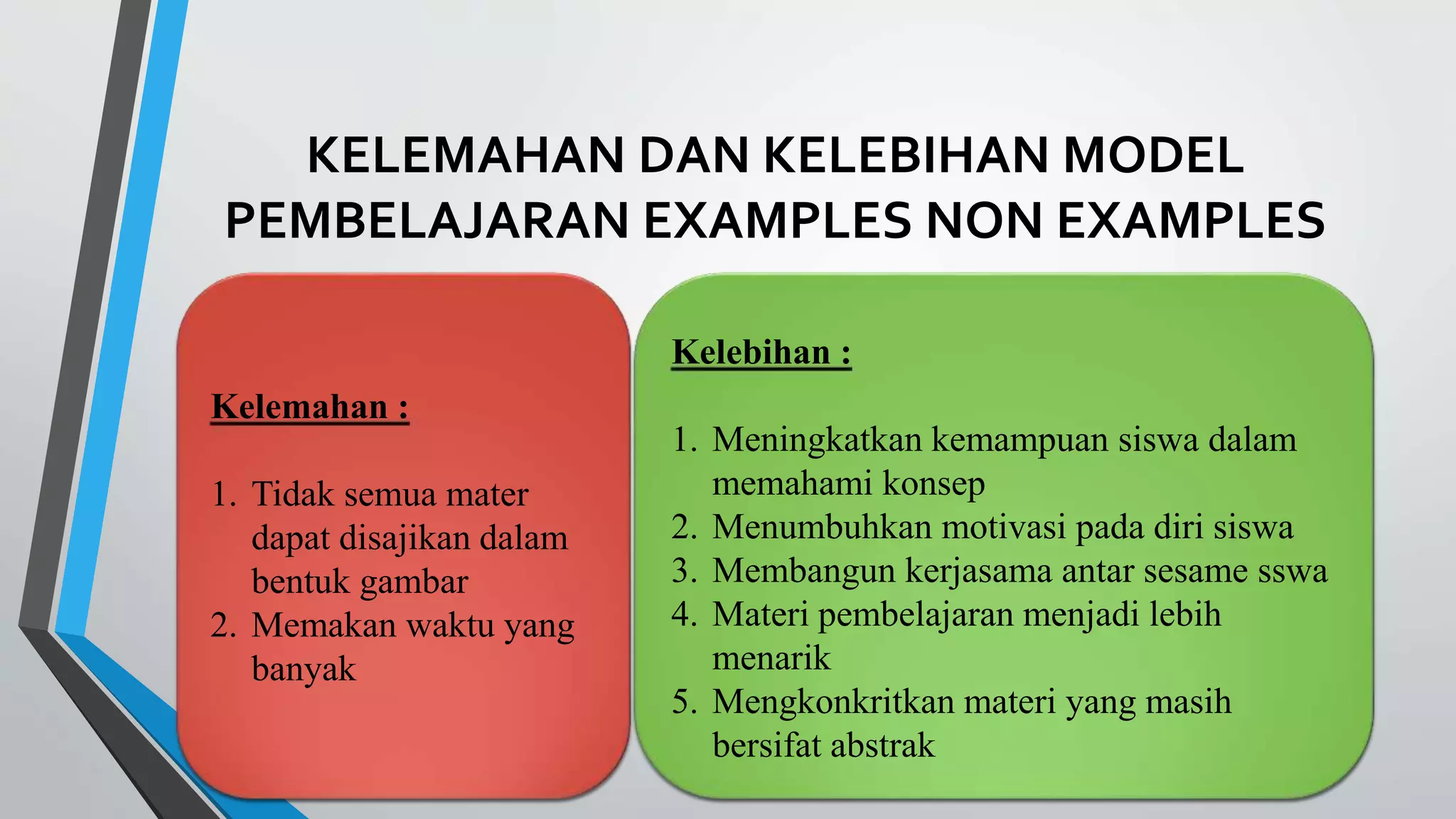 Model pembelajaran example non example | PPTX