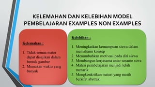 Model pembelajaran example non example | PPTX
