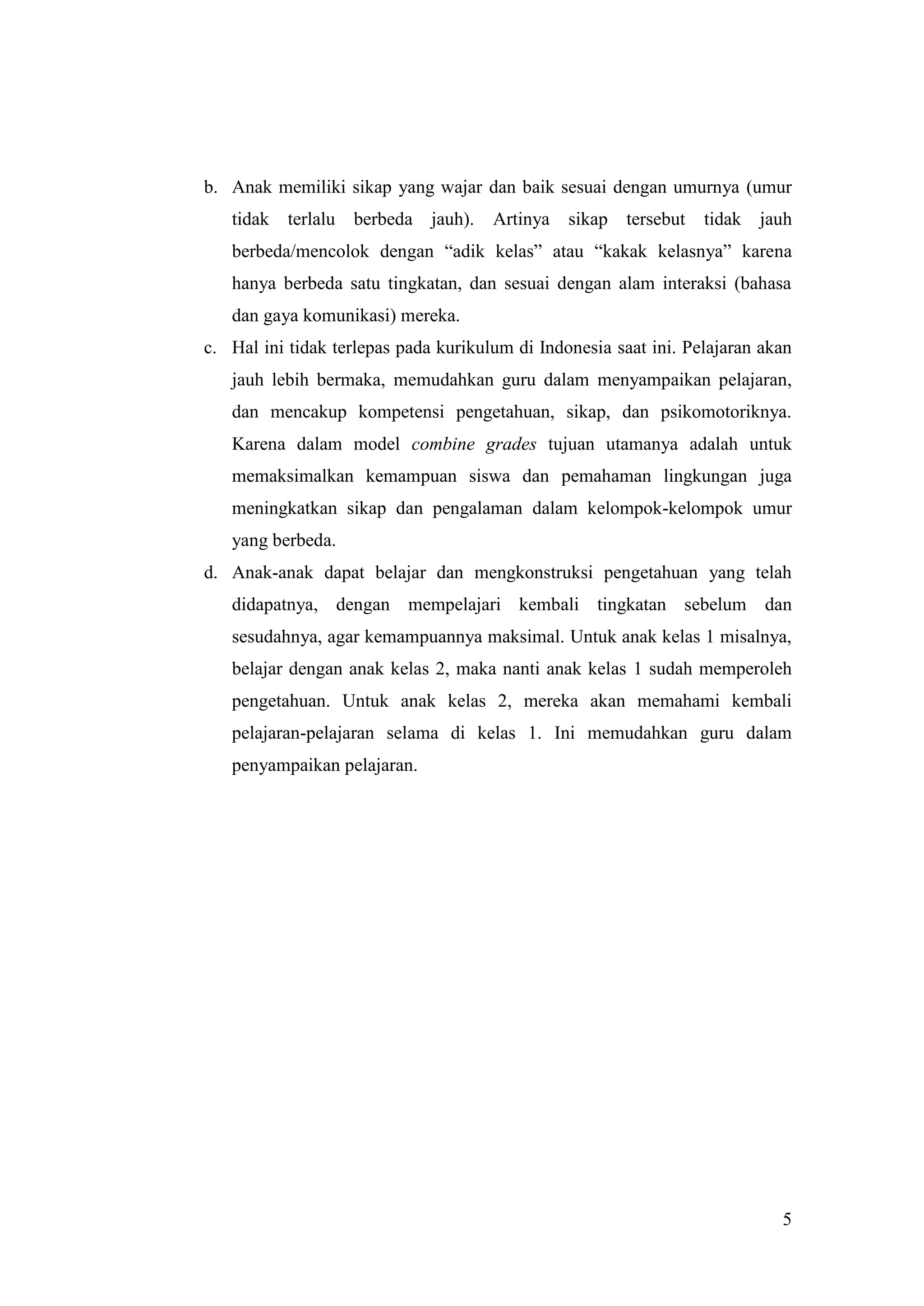 Model Pembelajaran Kelas Rangkap (PKR) | PDF