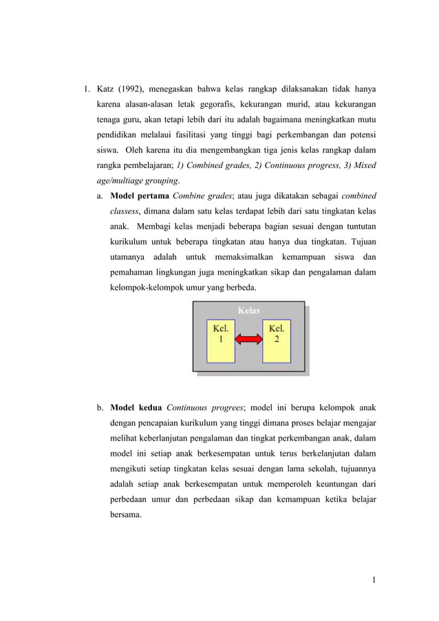 Model Pembelajaran Kelas Rangkap (PKR) | PDF