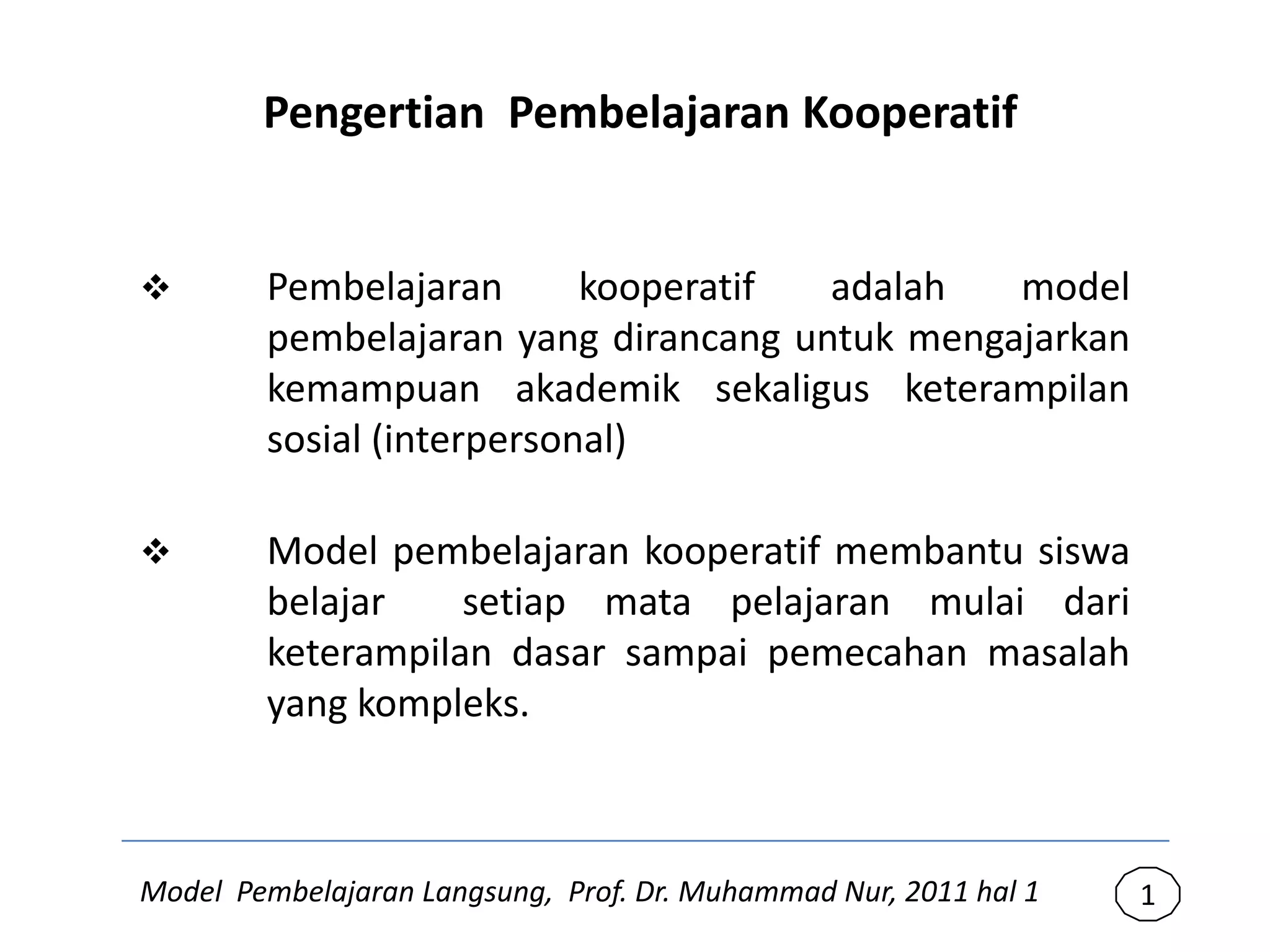 Model Pembelajaran Kooperatif | PPTX