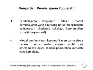 Model Pembelajaran Kooperatif | PPTX