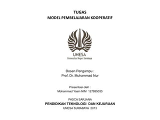 Model Pembelajaran Kooperatif | PPTX