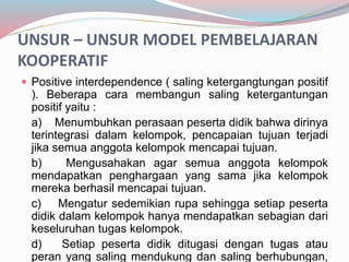Model pembelajaran kooperatif | PPTX