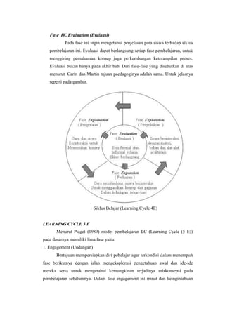 Model pembelajaran lc 3 e, 4e, 5e, 6e, dan 7e | DOCX
