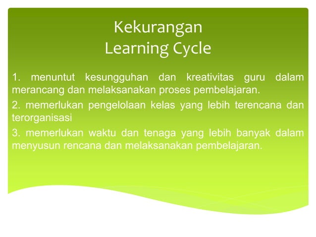 Model pembelajaran learning cycle | PPTX