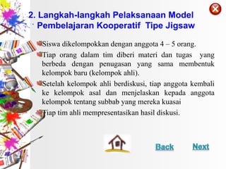 Model Pembelajaran Kooperatif Tipe Jigsaw | PPT