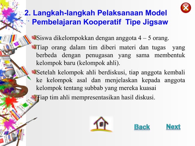 Model Pembelajaran Kooperatif Tipe Jigsaw | PPT