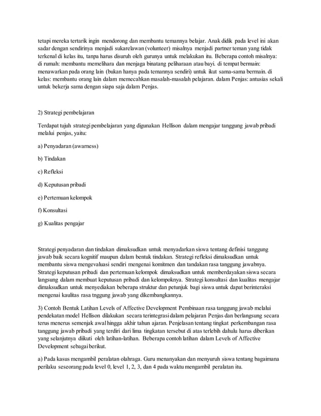 Model pembelajaran penjas | DOCX