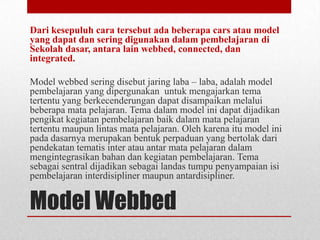 Model Pembelajaran Pkn Tematis di Kelas I, II, dan III di SD/MI | PPTX