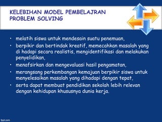 Model pembelajaran problem solving | PPT