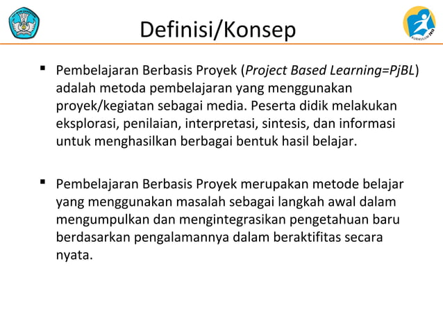 Model pembelajaran project based learning (pjbl) | PPT