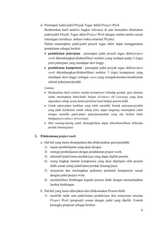 Model pembelajaran projectwork | PDF