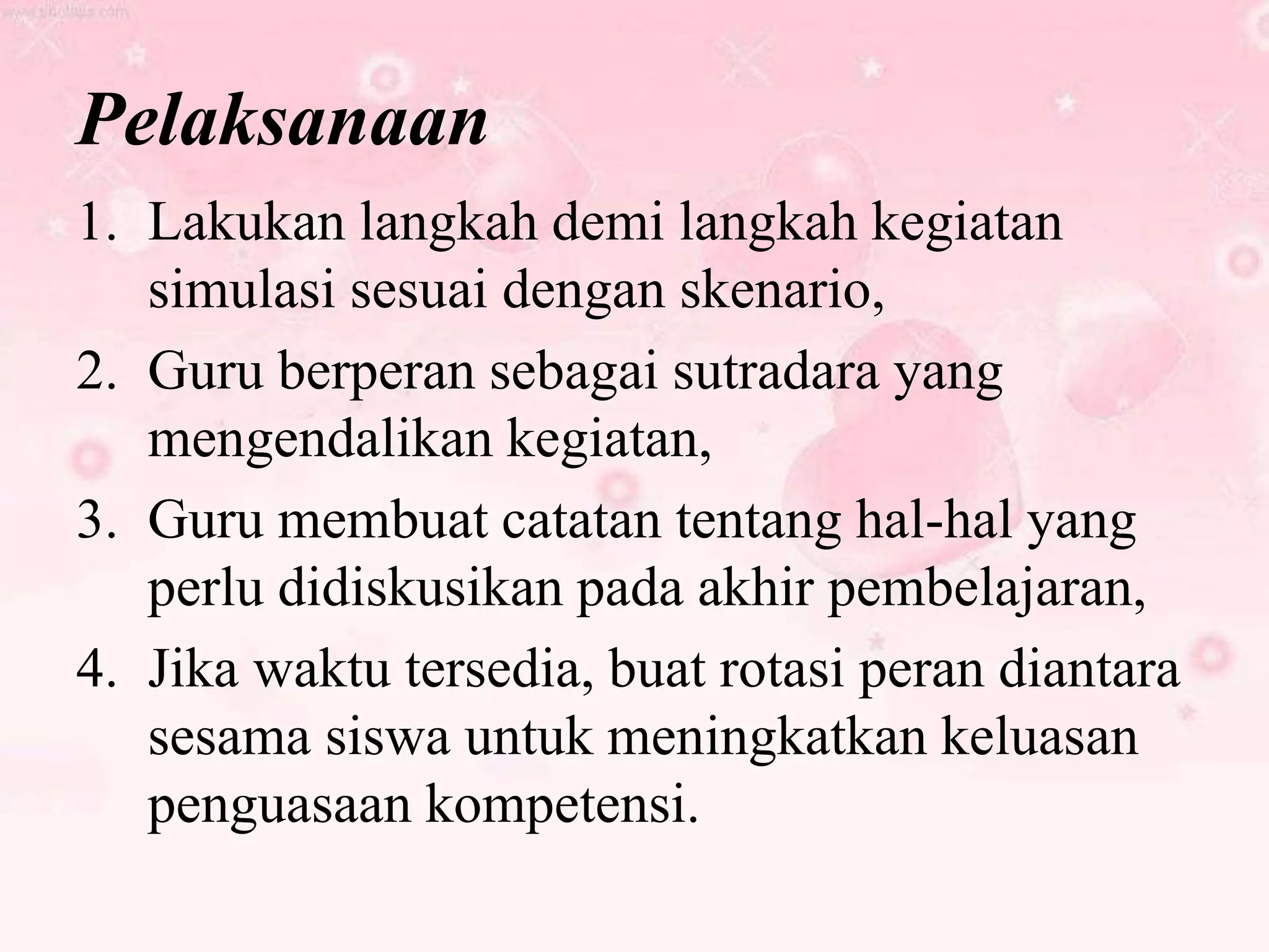 Model pembelajaran (role playing, concept sentence, and complete sentence) | PPTX