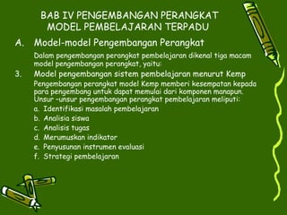 Model Pembelajaran Terpadu | PPT